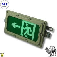 China IP65 Waterproof Fire Proof ATEX 3hours Emergency Battery Time Explosion Proof 4W Green LED Exit Light For Factory Warehouse Oil Gas Station for sale