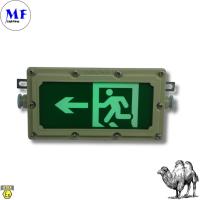 China IP65 Waterproof Fire Proof ATEX 3hours Emergency Battery Time Explosion Proof 4W Green LED Exit Light For Factory Warehouse Oil Gas Station for sale