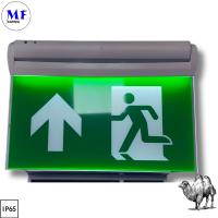 China IP65 Waterproof Indoor Outdoor Battery 3hours 24hours Long Duration Wall Ceiling Hanging Mount White Green Exit Sign LED Emergency Light for Hotel Office for sale