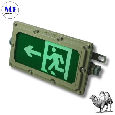 China Durable Explosionproof LED Emergency Exit Light 70°C High Temp Resistant IP65 Fire-Waterproof Wf1 Anti-Corrosion For Underground Shopping Malls for sale