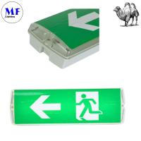 China LED Safety Emergency Exit Sign Light With 8W IP65 Waterproof Lithium Battery Wall Mount ABS PC High Brightness for sale