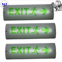 China LED Safety Emergency Exit Sign Light With 8W IP65 Waterproof Lithium Battery Wall Mount ABS PC High Brightness for sale