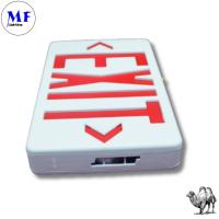 China LED Emergency Exit Sign Light 5years Warranty 3hours Battery Backup Time IP65 Water Fire Proof Wall Mount Factory Warehouse Hotel Office for sale