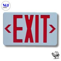China LED Emergency Exit Sign Light 5years Warranty 3hours Battery Backup Time IP65 Water Fire Proof Wall Mount Factory Warehouse Hotel Office for sale