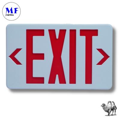 China LED Emergency Exit Sign Light 5years Warranty 3hours Battery Backup Time IP65 Water Fire Proof Wall Mount Factory Warehouse Hotel Office for sale