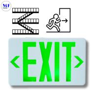China LED Emergency Exit Sign Light 5years Warranty 3hours Battery Backup Time IP65 Water Fire Proof Wall Mount Factory Warehouse Hotel Office for sale