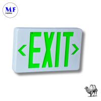 China LED Emergency Exit Sign Light 5years Warranty 3hours Battery Backup Time IP65 Water Fire Proof Wall Mount Factory Warehouse Hotel Office for sale