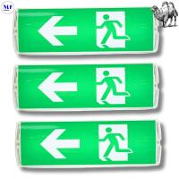 China 5W Green White IP65 SMD2835 LED Emergency Exit Light Escape Light for Train Station Factory Airport for sale
