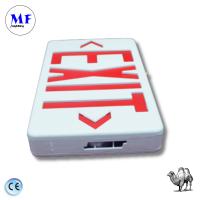 China Emergency Light Exit Sign Light  Green / Red IP43 ABS for School Hospital Subway Train Station Shopping Mall for sale