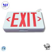 China Emergency Light Exit Sign Light  Green / Red IP43 ABS for School Hospital Subway Train Station Shopping Mall for sale