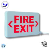 China Emergency Light Exit Sign Light  Green / Red IP43 ABS for School Hospital Subway Train Station Shopping Mall for sale