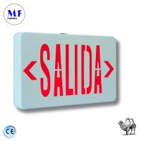 China Emergency Light Exit Sign Light  Green / Red IP43 ABS for School Hospital Subway Train Station Shopping Mall for sale
