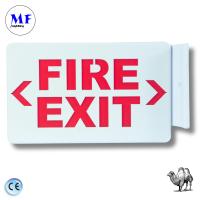China Emergency Light Exit Sign Light  Green / Red IP43 ABS for School Hospital Subway Train Station Shopping Mall for sale