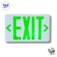 China Emergency Exit Sign Lights IP43 Certified 3W LED 2h Backup Waterproof Fire-Resista Photoluminescent Factory School  for Indoor Commercial Buildings for sale