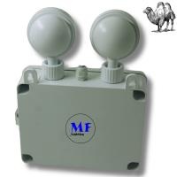 China Double Head Waterproof IP65 Outdoor Indoor Long Duration Time Rechargeable Non Maintained Rechargeable Battery Warmming Exit Sigh LED Emergency Light For Office for sale