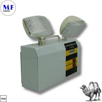 China LED Emergency Light IP65 Adjustable Double Head 180lm/W High Brightness Fire Waterproof Wall Mount Battery Back Up 3hours Industrial Factory Office ABS for sale