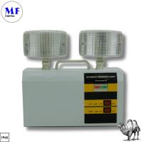 China IP65 Waterproof Fireproof Lithium Battery Backup 2*5W 10W 3hours Double Head White Warning Exit Wall Mount Office Warehouse Sigh Hotel LED Emergency Light for sale