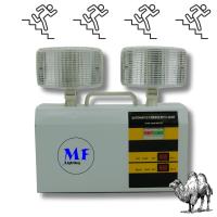 China IP65 Waterproof Fireproof Lithium Battery Backup 2*5W 10W 3hours Double Head White Warning Exit Wall Mount Office Warehouse Sigh Hotel LED Emergency Light for sale