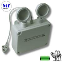 China Rechargeable Abs Led Exit Emergency Light Non Maintained Ip65 2*5w Lithium Battery Adjustable For Corridors for sale