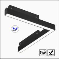 China Magnetic Linear Light Dali Zigbee Waterproof IP20 LED SMD Slim Ceiling L Shape Museum Cafe Commercial Retail Cloth Store for sale