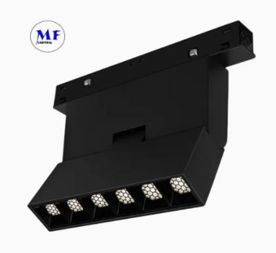 China LED Track Linear Light Ra 90+ Plastic Retail Industrial Black White Supermarket Magnetic Shapeble Workshop Shop for sale