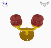 China LED Aviation Obstruction Light  IP66 Waterproof Red White Double Head Built-in Photocell Aircraft Obstacle Warning Light LED Low-Intensity for sale