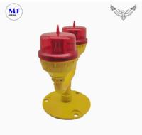 China LED Aviation Obstruction Light  IP66 Waterproof Red White Double Head Built-in Photocell Aircraft Obstacle Warning Light LED Low-Intensity for sale