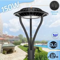 China LED Garden Light Ajustable Anti-Moisture IP65 150W Waterproof 140lm/W Black Fairy Lawn Courtyard  Post Top for sale