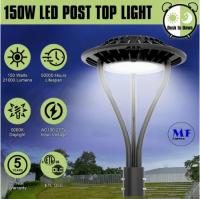 China LED Garden Light Ajustable Anti-Moisture IP65 150W Waterproof 140lm/W Black Fairy Lawn Courtyard  Post Top for sale