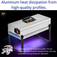 China Factory Price 365/395nm Air-Cooled Dual-Fan Tech Die-Cast Alu IP43 Housing Dual-Wavelength 60W UV Curing Light for Printing Nails 3D Resins for sale