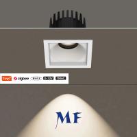 China Down Light LED Square Spotlight Residential Hotel Coffee Store Commercial Restaurant No Glare Dali Dim Tuya Zigbee Ik07 IP44 5W 7W 10W 12W15W W for sale