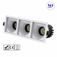China Three Head Down Light LED Square Spotlight Residential Hotel Coffee Store Commercial Restaurant No Glare Dali Dim Tuya Modular Ik07 IP44 21W 36W 30W 45W for sale
