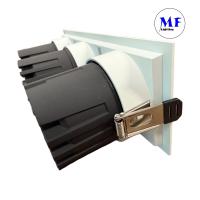 China Factory Price Recessed Square LED Spotlight Triple Heads IP20 Anti-GlareDimmable Down Light by TRIAC 0-10V DALI-2 DT6 DT8 for Commercial Project for sale
