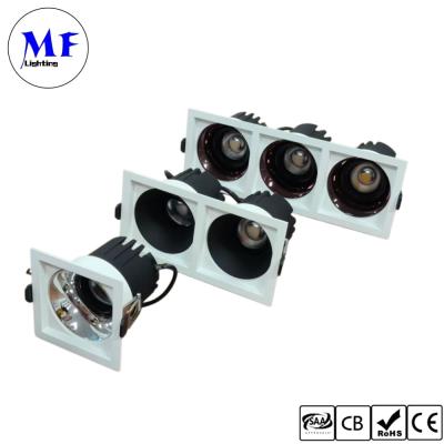 China 10W  CRI90 100lm/W LED Spot Downlight Triac /0-10V/Dali-2 Dimmable Beam angle 15°/24°/36°50° Optional Recessed Anti-glare Single head Spot LED Down light for Commercial Spaces for sale