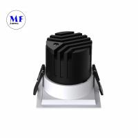 China Die-cast Aluminum Square Housing IP20/IP44 15°/24°/36°/50° LED Down Light Triac 0-10V Dali-2 DALI DT8 Spot Downlight Recessed Down Light for sale