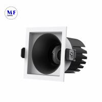 China Die-cast Aluminum Square Housing IP20/IP44 15°/24°/36°/50° LED Down Light Triac 0-10V Dali-2 DALI DT8 Spot Downlight Recessed Down Light for sale