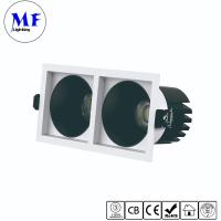 China Square Recessed LED Down Light 3*7W Single/Double/Triple Head 100LM/W CRI90 IP20 IP44 Reflector Ceiling Downlight for sale