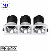 China 3*10W Anti-glare LED Downlight CRI90 100lm/W Triac /0-10V/Dali-2 Dimmable  Beam angle 15°/24°/36°50° Optional Recessed  Spot LED Down light for Commercial Spaces for sale