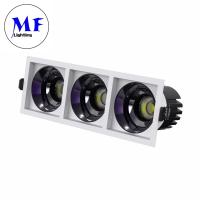 China 7W10W12W15W Anti-Glare Recessed Spot Down Light,TRIAC/0-10V/DALI-2 Dimmable, 100lm/W CRI90, AC100-277V, 1/2/3 Heads for sale