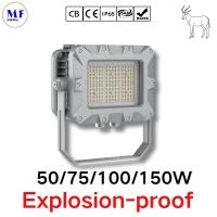 China ATEX LED Flood Light Zone 1 Zone 2 Alu. Waterproof 300W 400W IP66 Ik10 Harsh Industrial Steelwork Power Plants Alcohol Oil Gas for sale