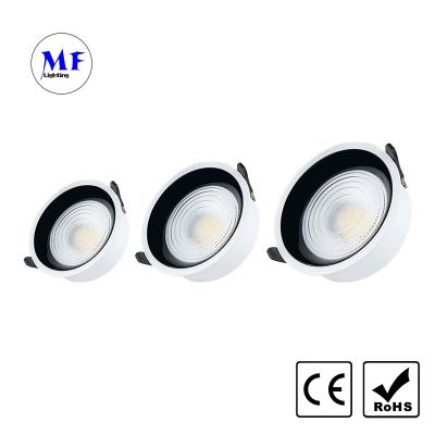 China Factory Price Commercial Indoor Recessed LED Downlight Die-cast Aluminum Anti-Glare IP20 60W Tunable CCT Dimmable Tuya Zigbee DALI 0-10V Triac Ceiling Light for sale