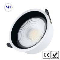 China Factory Price Commercial Indoor Recessed LED Downlight Die-cast Aluminum Anti-Glare IP20 60W Tunable CCT Dimmable Tuya Zigbee DALI 0-10V Triac Ceiling Light for sale