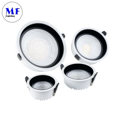 China Recessed Ceiling Light，Anti-Glare SMD LED Downlight 7W10W20W30W50W60W80W100W, TRIAC/0-10V/DALI-2/DALI DT6 DT8 120° Wide Beam,160LM/W CRI90, with CE RoHs for sale