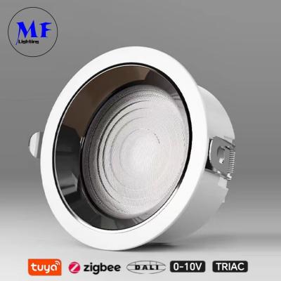 China 40W 160lm/W Recessed LED Down Light  Triac /0-10V/Dali-2 Dimmable  Wide Beam angle 120° 8INCH/10INCH High Power 80W Anti-glare LED Down light for Commercial Spaces for sale