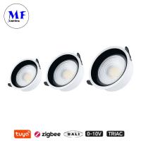 China 40W 160lm/W Recessed LED Down Light  Triac /0-10V/Dali-2 Dimmable  Wide Beam angle 120° 8INCH/10INCH High Power 80W Anti-glare LED Down light for Commercial Spaces for sale