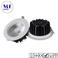 China Factory Price Recessed COB LED Downlight 20W 30W 50W CCT Adjustable Power Dimmable CRI90 Ceiling Down Light for sale