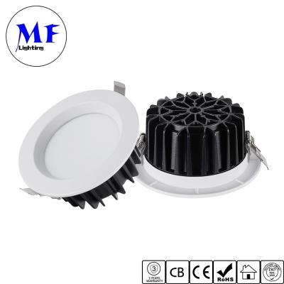 China OEM ODM Recessed SMD LED Downlight IP40 Indoor Lighting 20W 30W 50W CCT Adjustable Power Dimmable CRI90 Alu Ceiling Down Light for sale