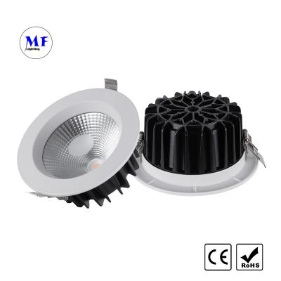 China COB LED Recessed Downlight 30W Triac 0-10V Dali-2 Dt6 Dt8 Dimmable Tuya Zigbee Tuya WiFi Smart Control Ugr<19 Die-Cast Aluminum Ceiling Down Light for sale