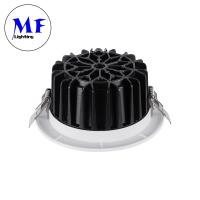 China COB LED Down Light 5W7W10W12W15W50W,60° Beam,Triac/0-10V/Dali-2/Tuya Zigbee Dimmable,100lm/W CRI90, Ugr<19 Anti-Glare, IP40,Indoor Commercial Lighting for sale