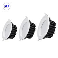 China Factory Price Die-Cast Aluminum 40W SMD Ceiling Recessed Downlight Ugr<19 Anti-Glare Triac 0-10V Dali-2 Dali Dt8 Tuya Zigbee Dimmable Down Light for sale